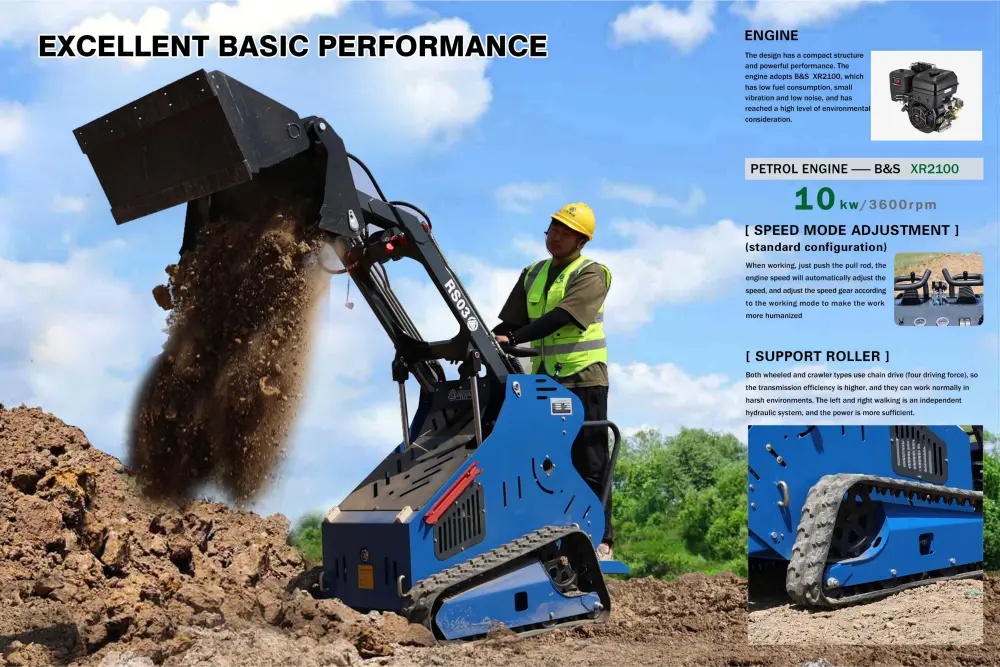 Rippa RS03 Mini Skid Steer Loader - Flexible and Compact All-Round ...