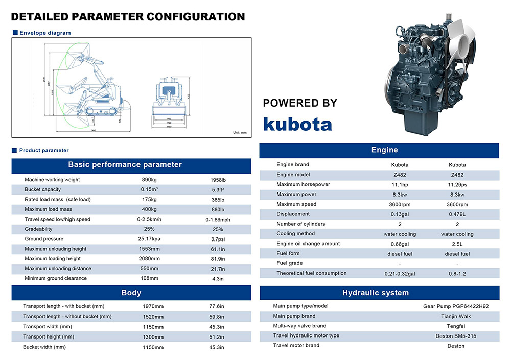 Rippa RS04 skid loader - small size and large use, helping efficient ...